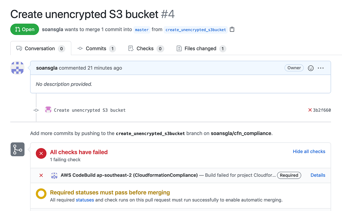AWS continuous compliance using cfn-nag and AWS CodeBuild | by Gladson Soans | Medium
