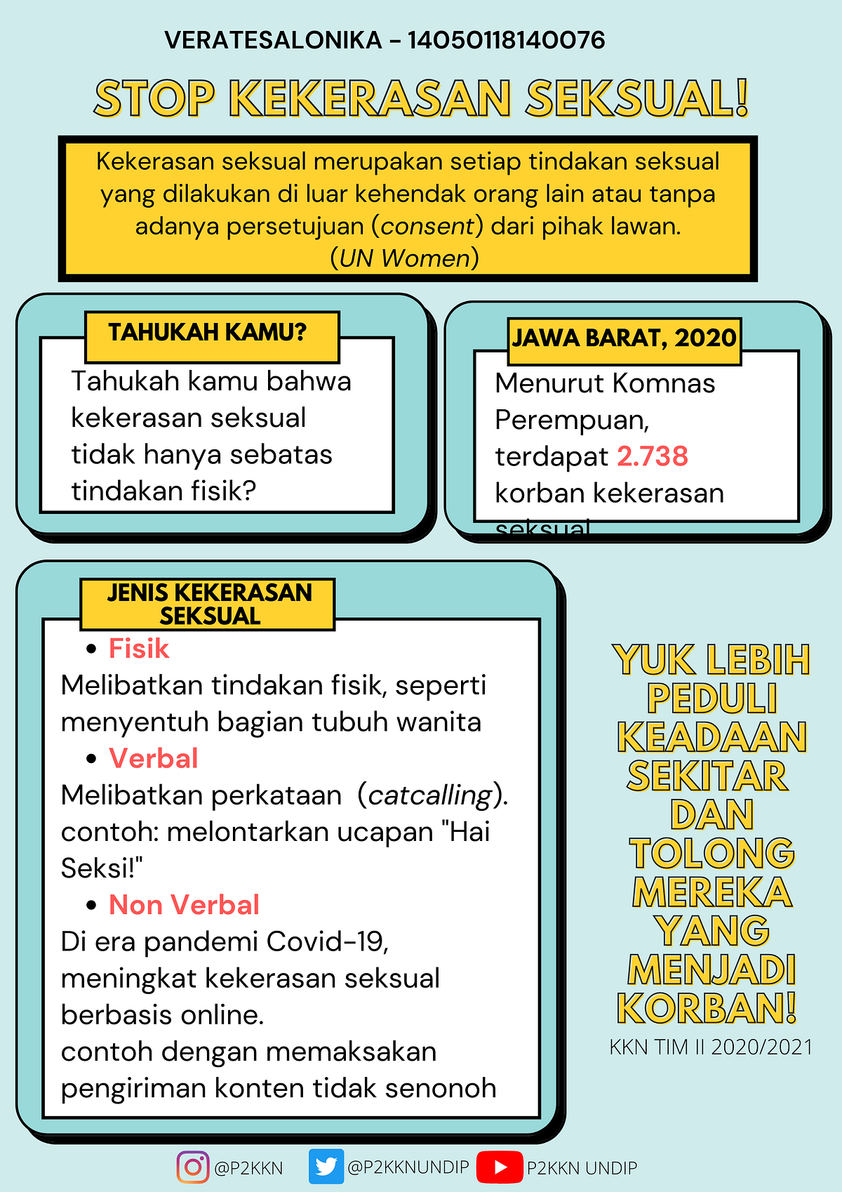 Stop Kekerasan Seksual! Mahasiswi Undip Sosialisasikan Kekerasan Seksual Fisik dan Non Fisik ...