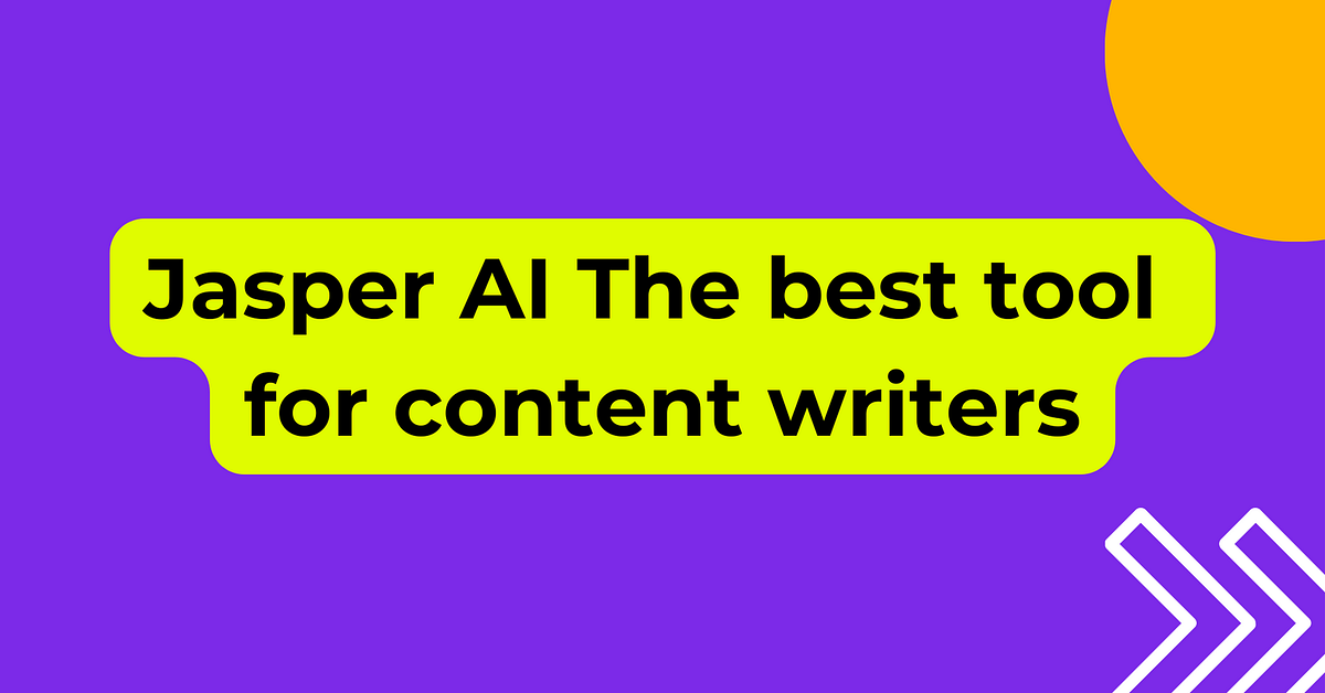 Jasper AI: The Perfect Tool For Content Writers | by Ron'dre Silk | Medium