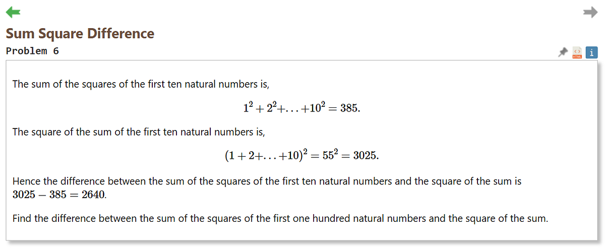 Project Euler Question #6 Solution | by Ary | Oct, 2024 | Medium