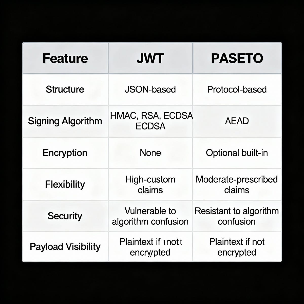 JWT vs PASETO: A Modern Guide to Secure Token-Based Authentication | by ...