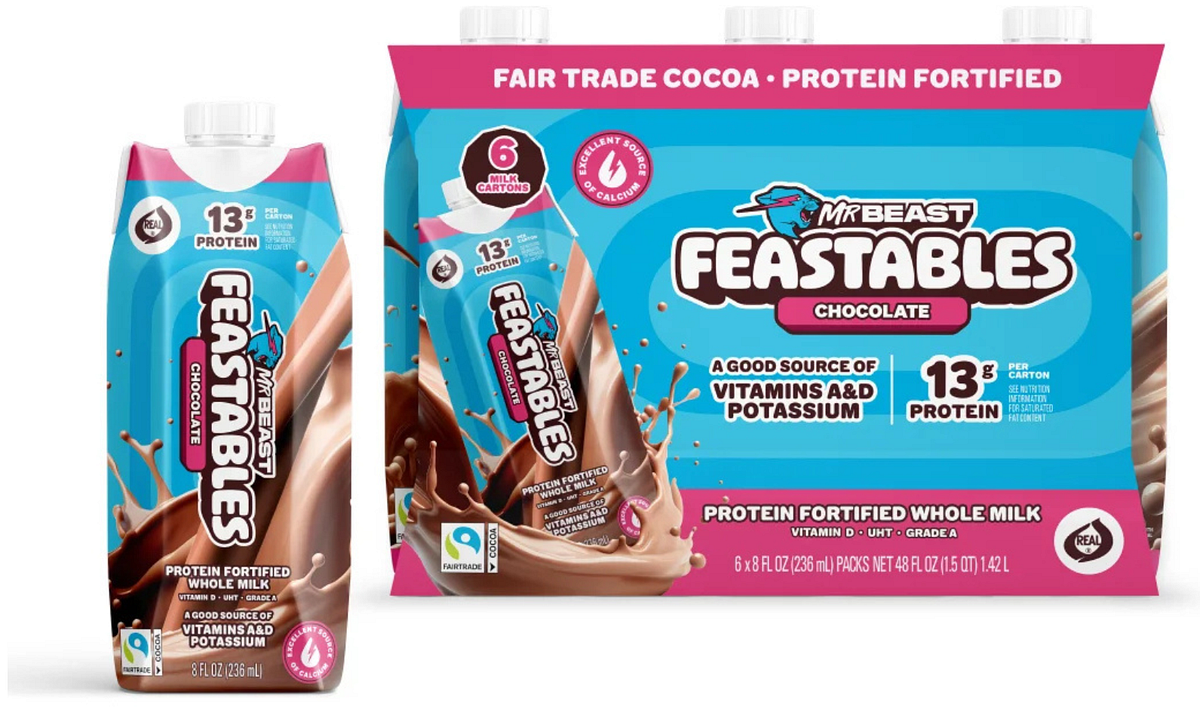 Mr. Beast releases Protein Fortified Whole Milk by Feastables | by ...
