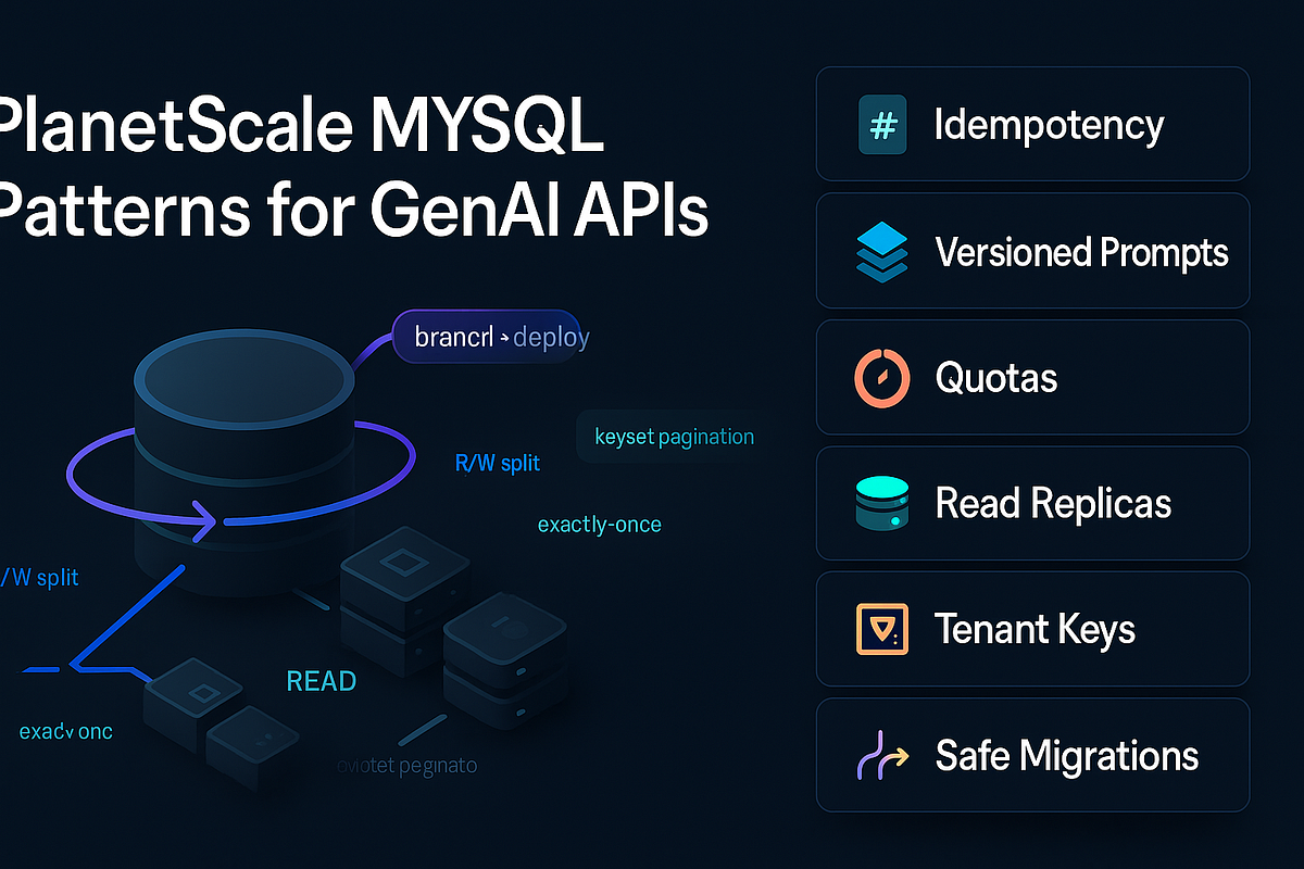 8 PlanetScale Patterns for GenAI API Backends | by Hash Block | Sep, 2025 | Medium
