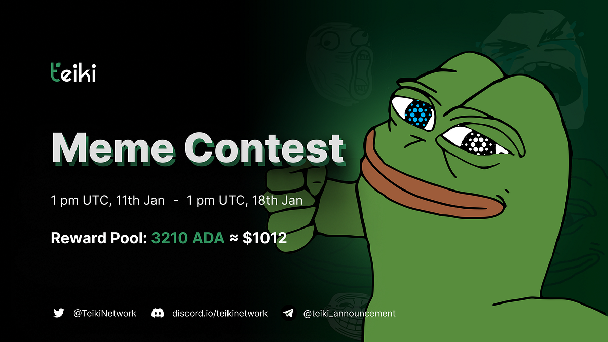 Teiki Meme contest — Total reward 3210 ADA | by Teiki | Medium
