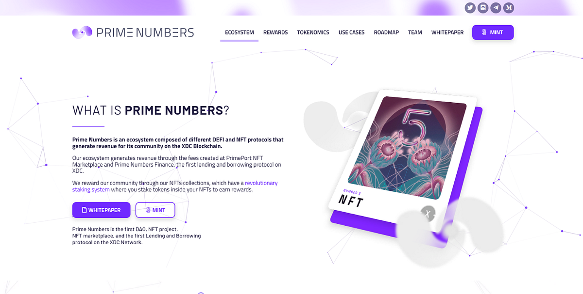 “Introducing Prime Numbers: The Future of DEFI and NFTs on the XDC ...