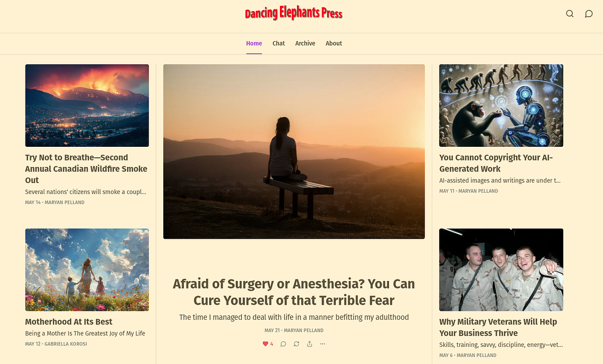 Dancing Elephants Press Substack Magazine Announcement | by Dr. Gabriella Korosi | Dancing ...