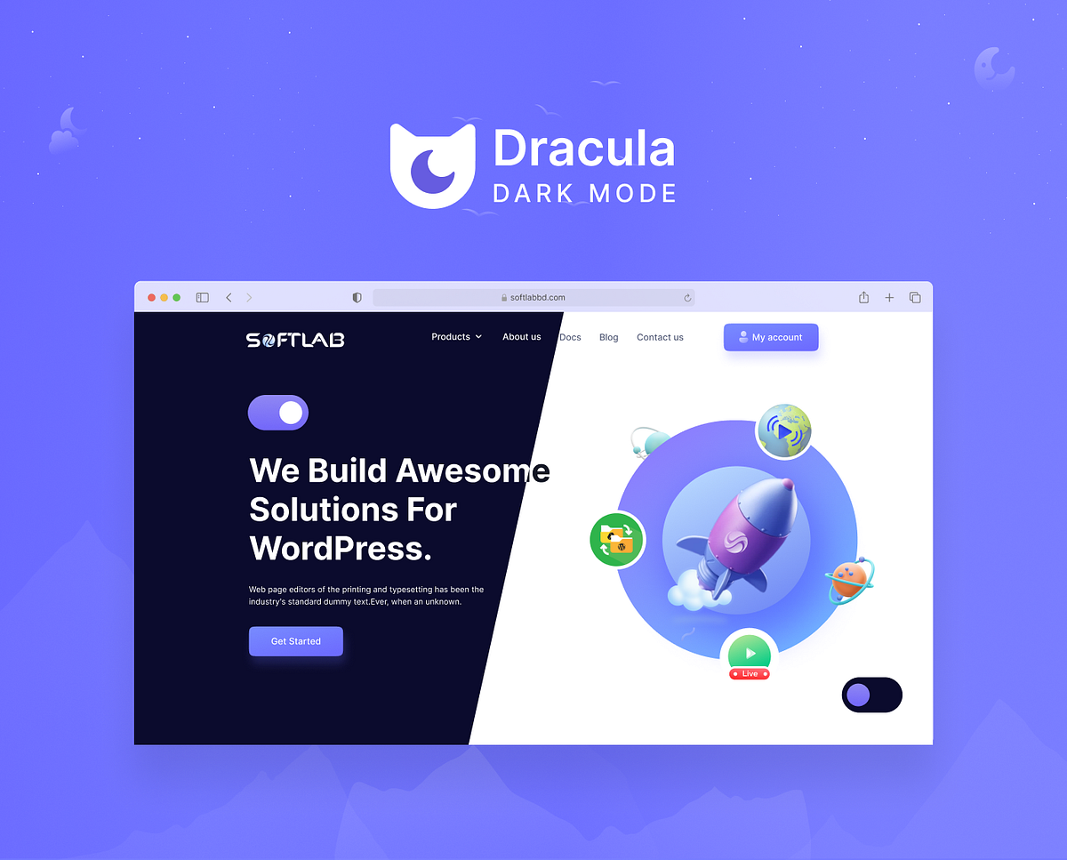 UX UI Design Case Study: Dracula-Dark Mode Plugin For WordPress Website Users | by Ashikur ...