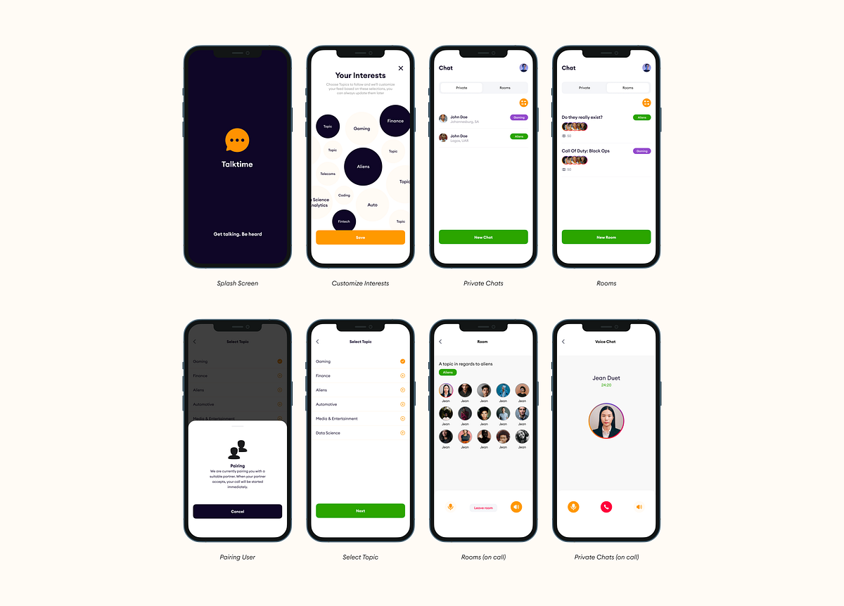 P2P Voice Chats with Talktime- A UI/UX Case Study. | by Emmanuelabu ...