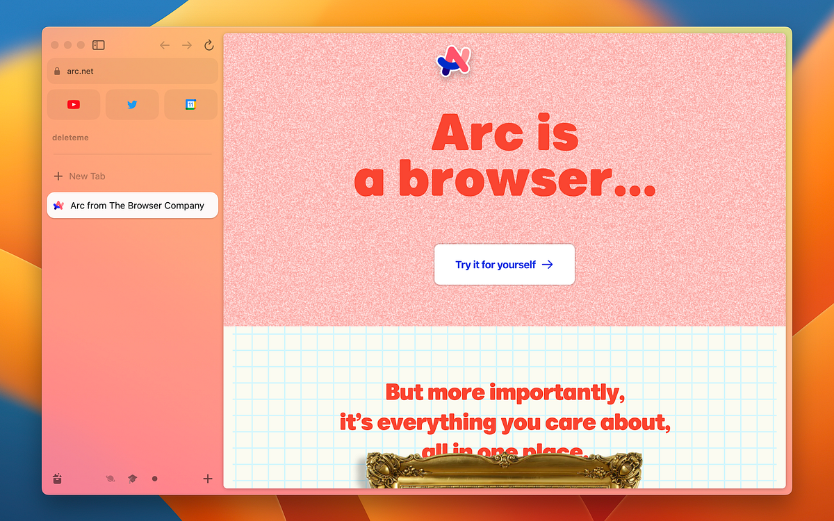 The New Hipster Browser — Arc for MacOS | by Vojta Struhár | Mac O ...