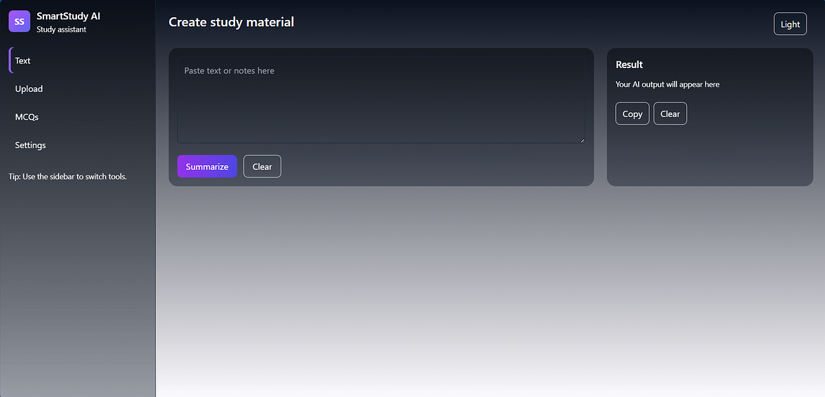 Building “SmartStudy AI” — An Interactive AI-Powered Study Material App ...