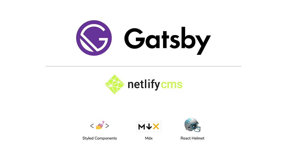 Membangun static website dengan Gatsby JS dan CMS Netlify | Come internship program | by Achmad ...