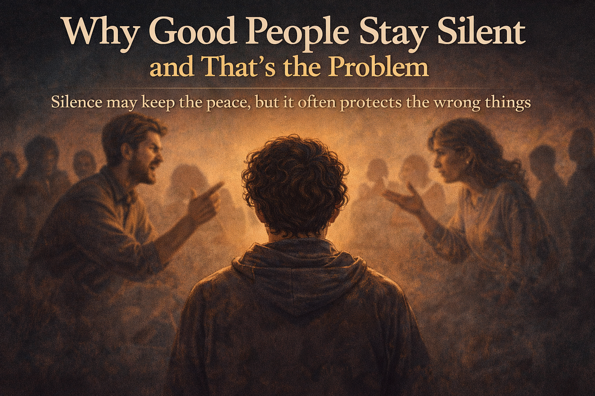 Why Good People Stay Silent and That’s the Problem | by Arghyaraj Basu ...