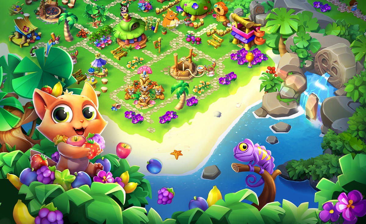Tropicats Is Wooga’s New Puzzle Game | by Wooga | Wooga