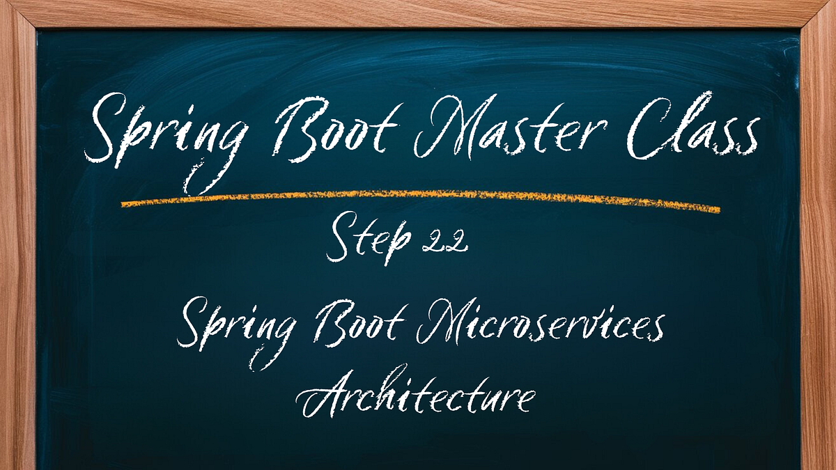 Mastering Spring Boot: Step 22 — Spring Boot Microservices Architecture ...