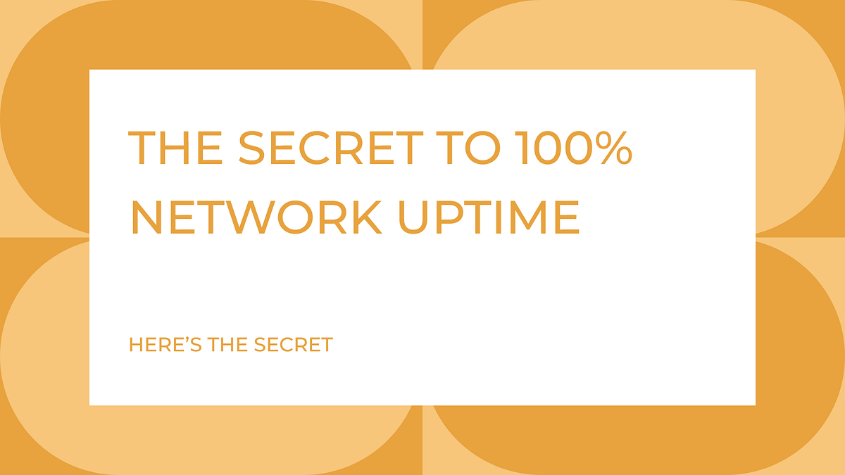 The Secret to 100% Network Uptime | by Probox Solution | Oct, 2024 | Medium