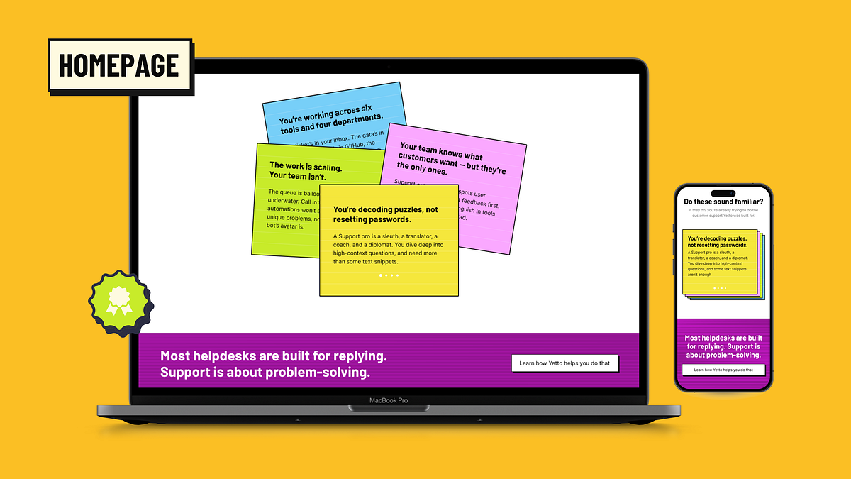 UX/UI Case: Yetto’s new website. Balancing personality and credibility ...