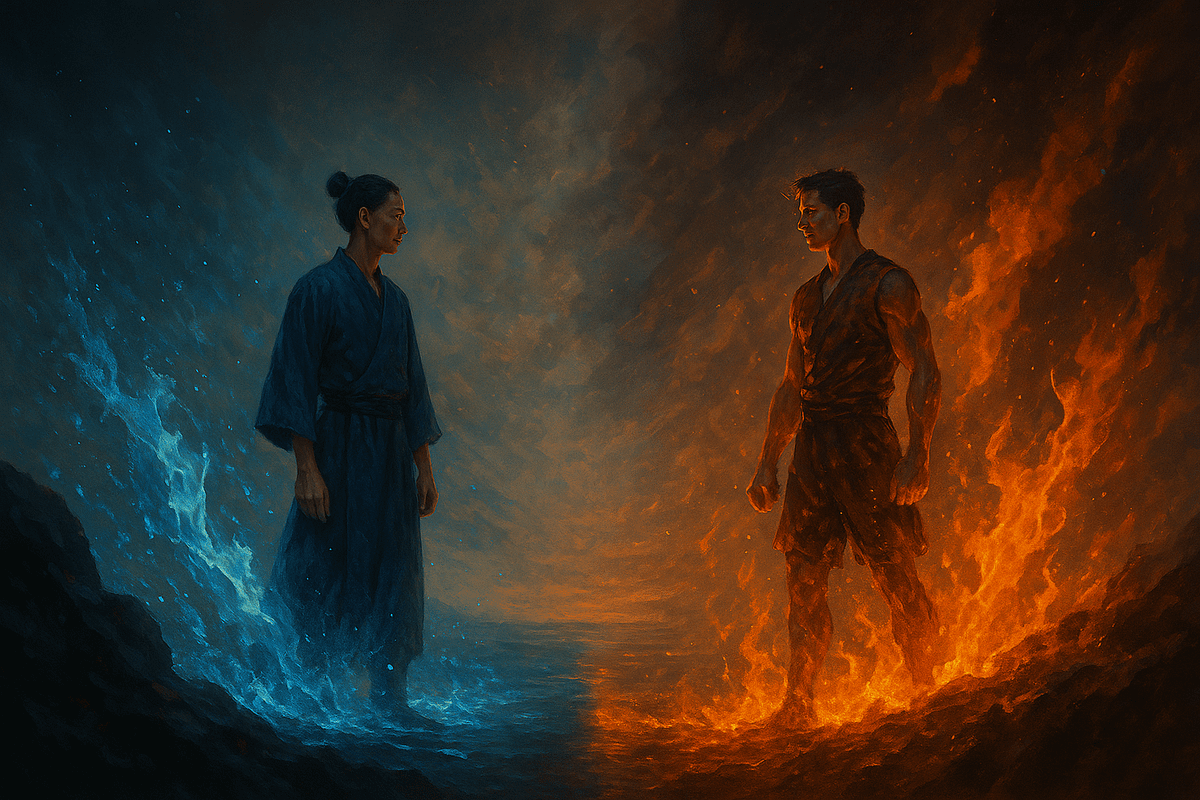 Water’s Dance and Fire’s Fury: A Tale of Two Devotions | by Phyleven ...