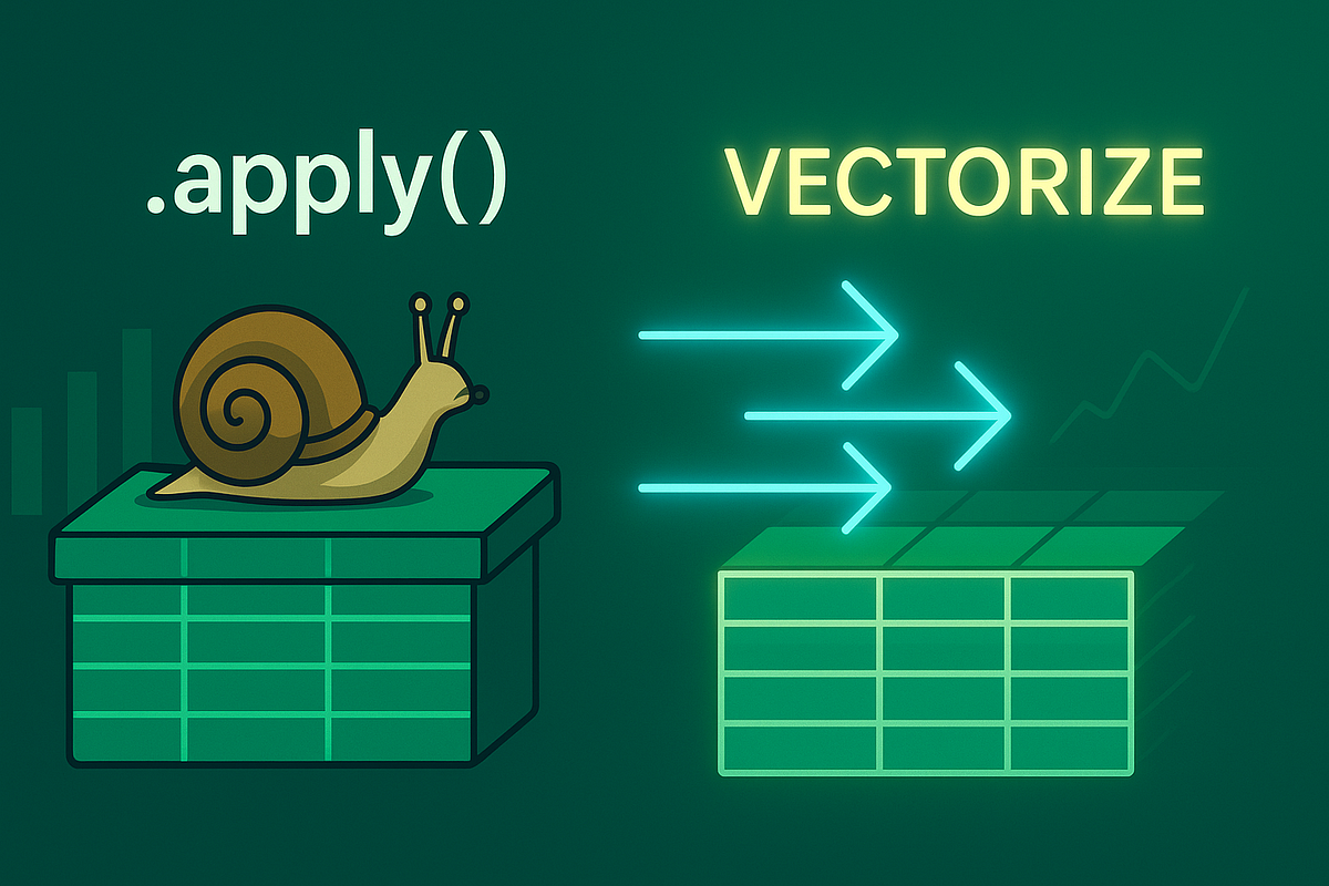 Pandas Apply vs Vectorization: Real Numbers | by Nikulsinh Rajput | Sep, 2025 | Medium