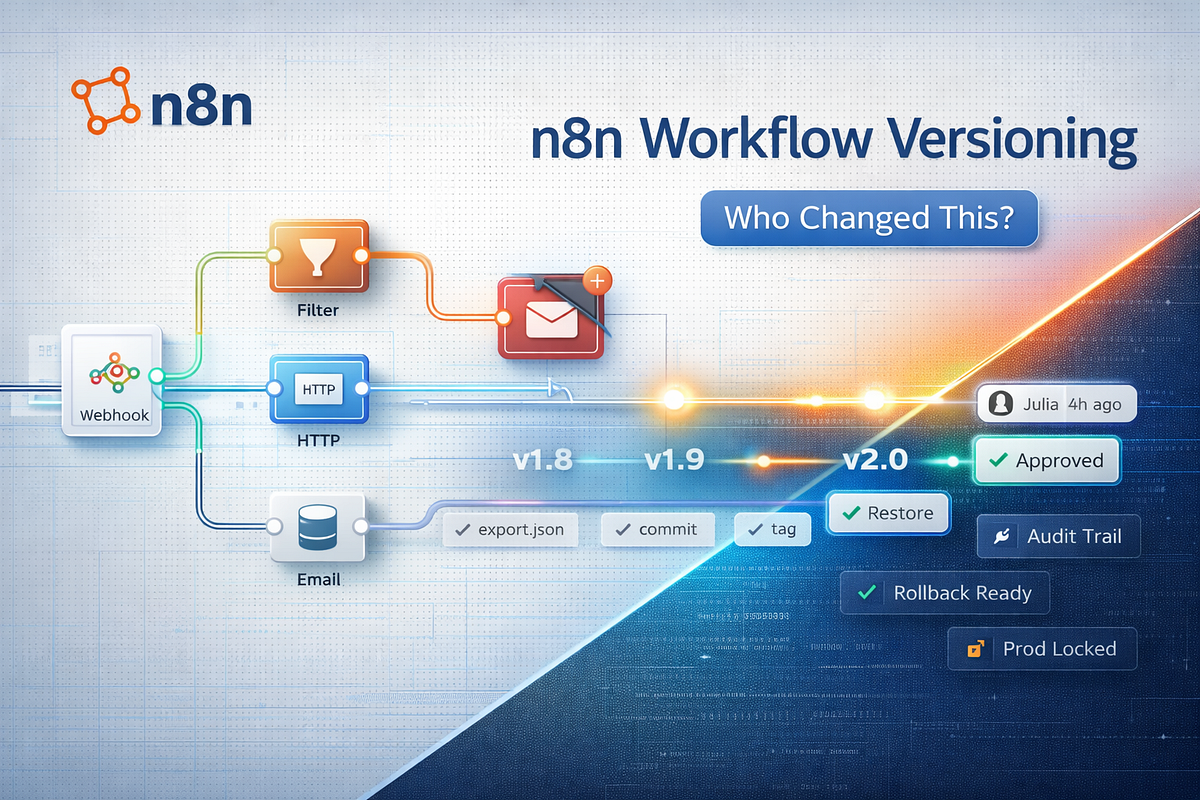 n8n Workflow Versioning Without “Who Changed This?” | by Quaxel | Medium