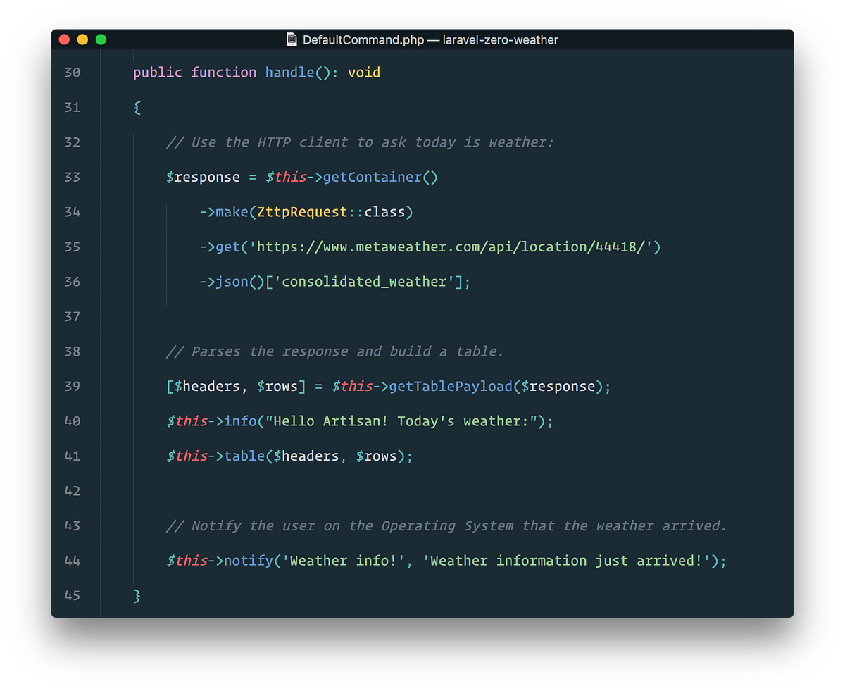 Let’s Build a console app with Laravel Zero | by Nuno Maduro | Medium