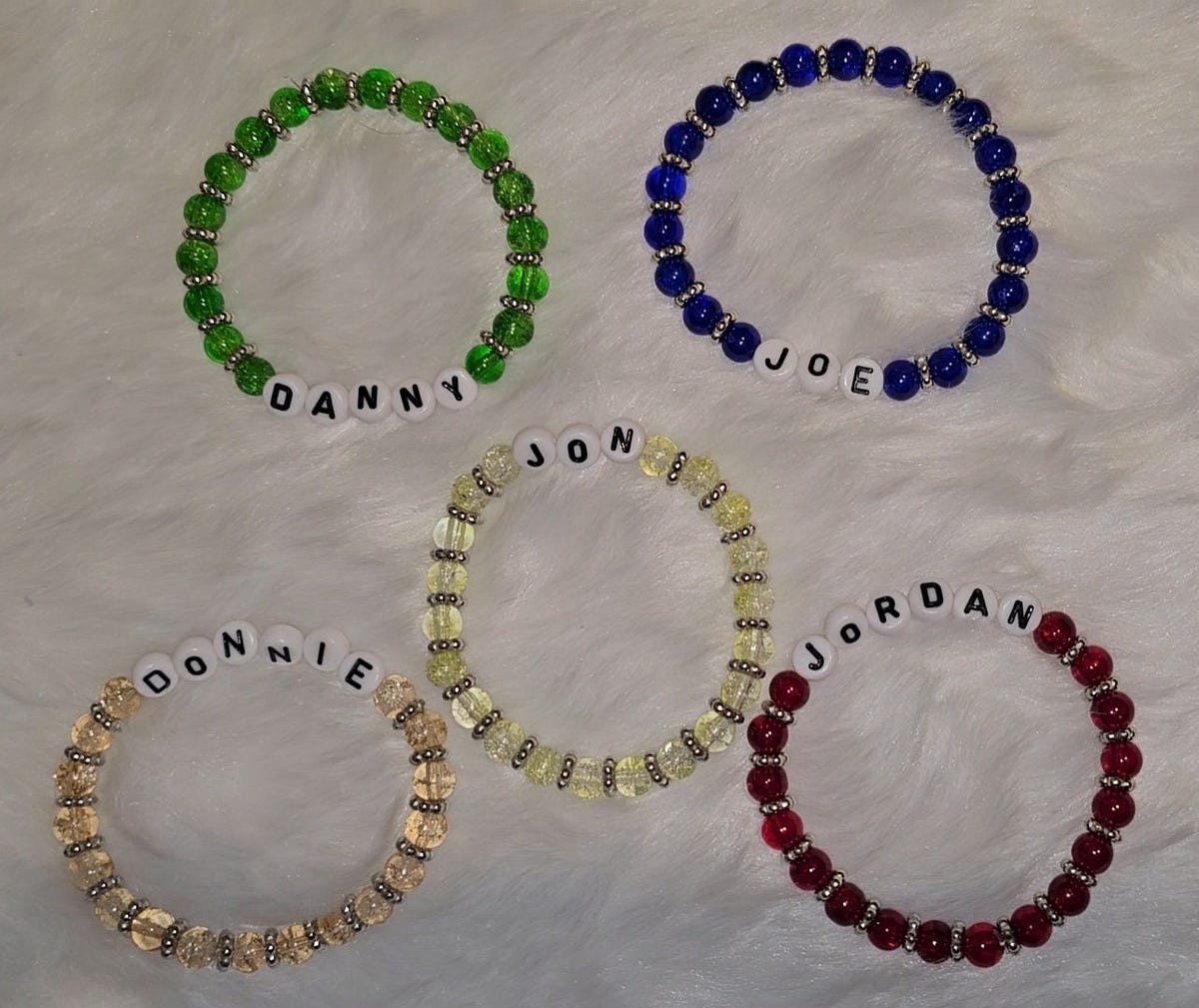 NKOTB inspired cracked glass bead bracelet | by William Hendon | Jun ...