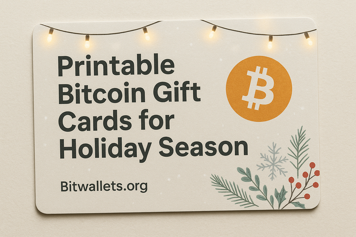 Printable Bitcoin Gift Cards for the Holiday Season The Perfect Crypto ...