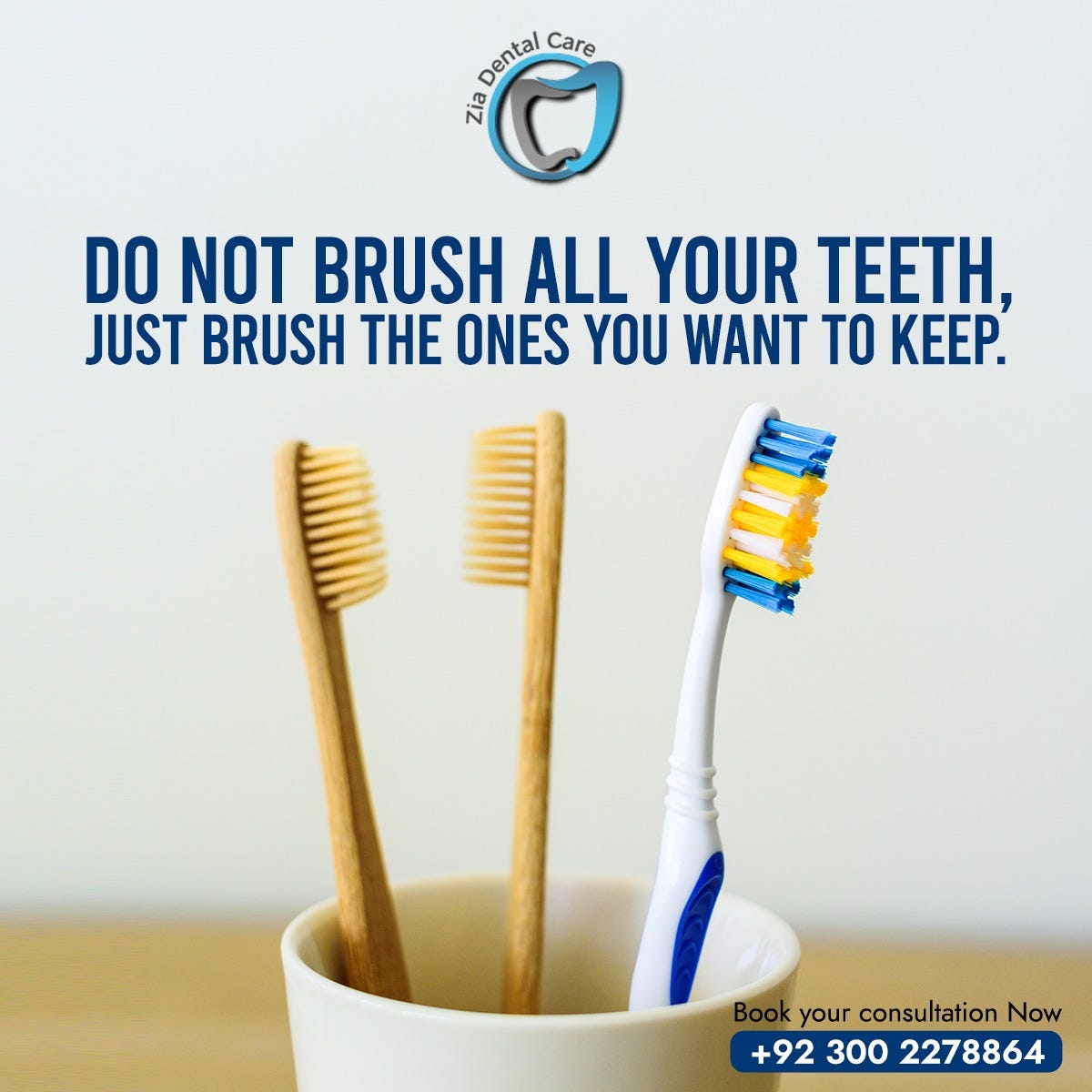 You should brush your teeth at least twice a day to prevent plaque and ...