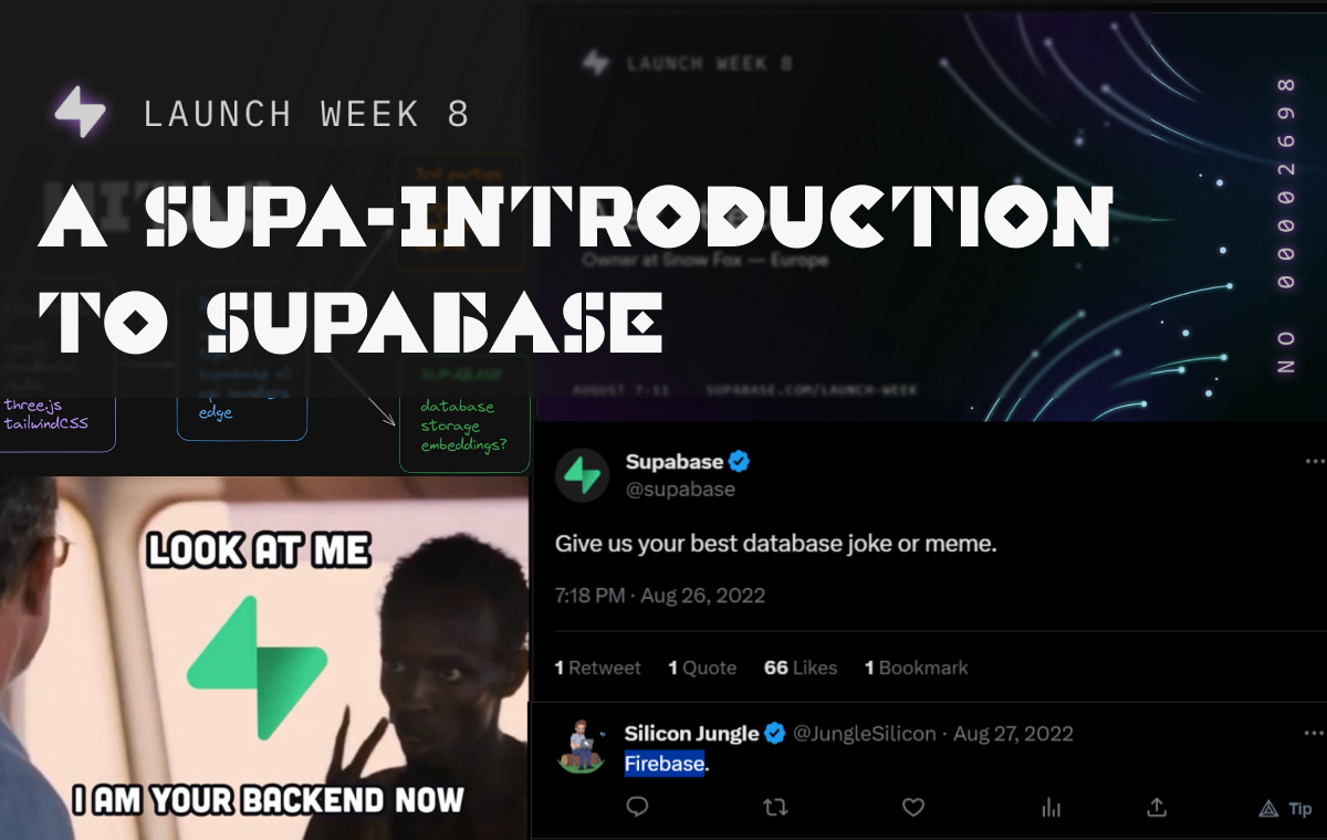 A Supa-Introduction to Supabase. Get ready for SupaLaunchWeek 8 | by Alex Streza | Medium