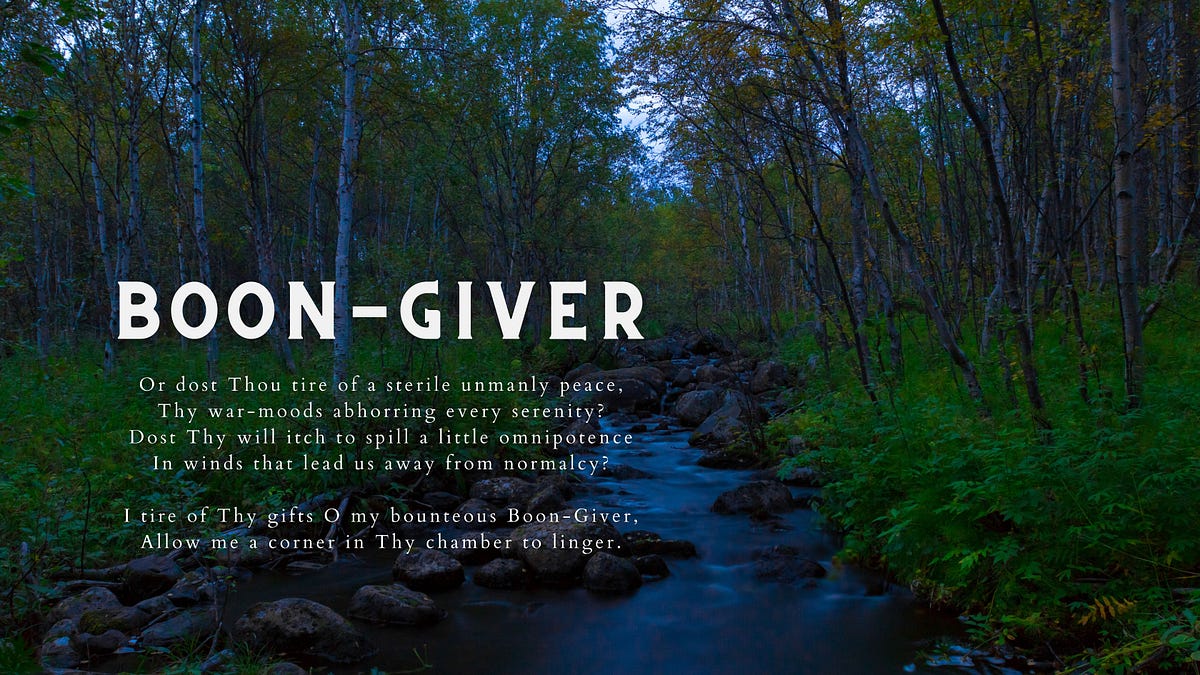 Boon-Giver - Inevitable Word - Medium