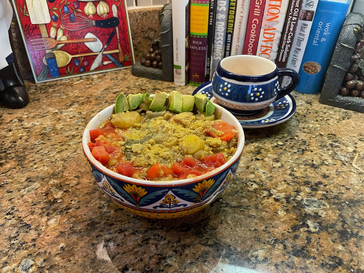 My Millet Lentil Vegetable Stew (mildly spicy!) | by Phoenix Huber | a ...