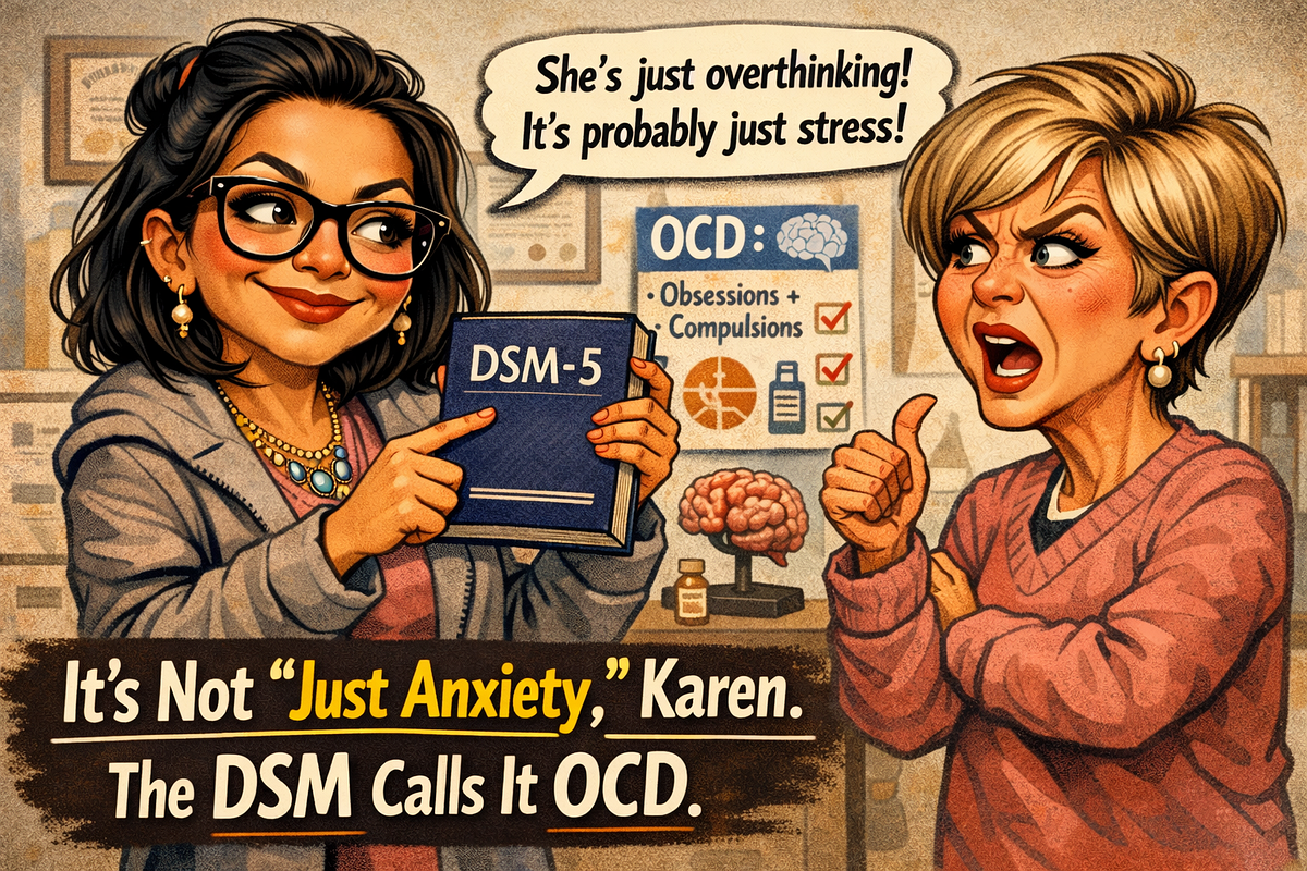 “It’s Not ‘Just Anxiety,’ Karen. The DSM Calls It OCD.” | by Shivee ...