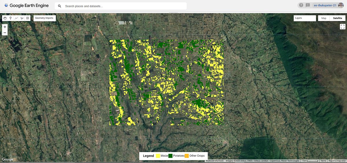 Mapping Kenya’s Crops with AI: A Deep Dive into Google’s Satellite Embedding V1 | by PETER ...