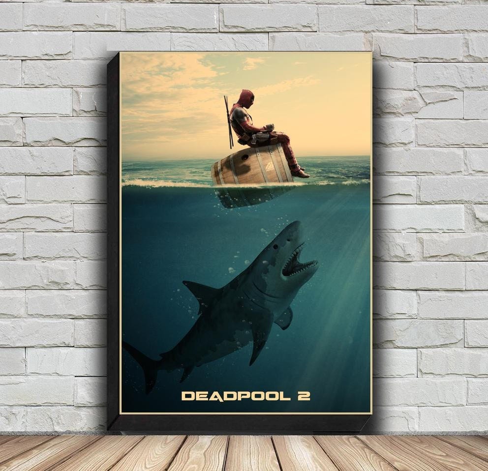 Free Superhero Deadpool Movie Poster, HD Wall Art Canvas Painting For ...