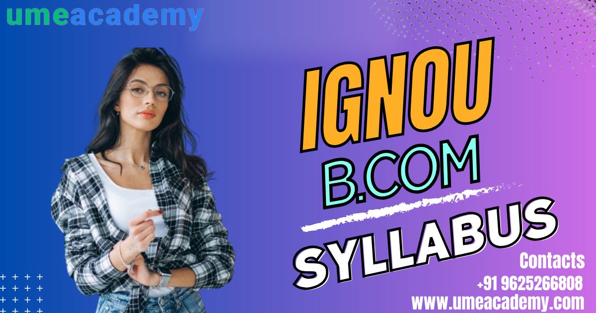 Ignou Bcom Syllabus - Vinay - Medium