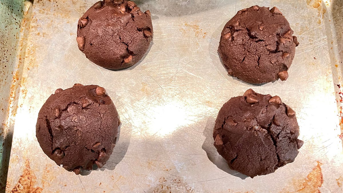 Bald Mountain Dark Chocolate Cookies (Caramel-Filled) - Nathaniel Rego ...