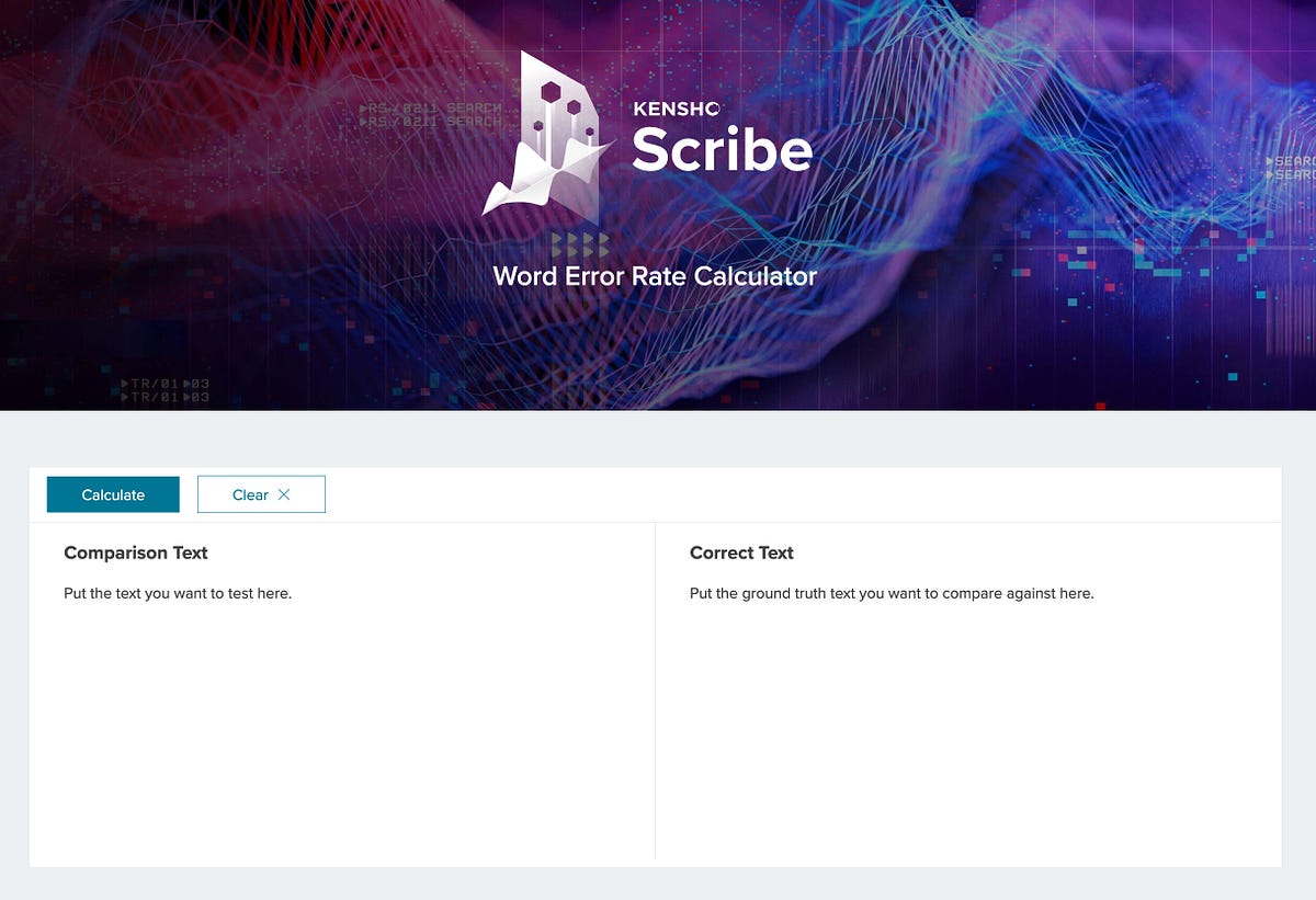 Kensho Launches Word Error Rate Calculator By Kensho Communications Kensho Launches Word Error Rate Calculator By Kensho Communications