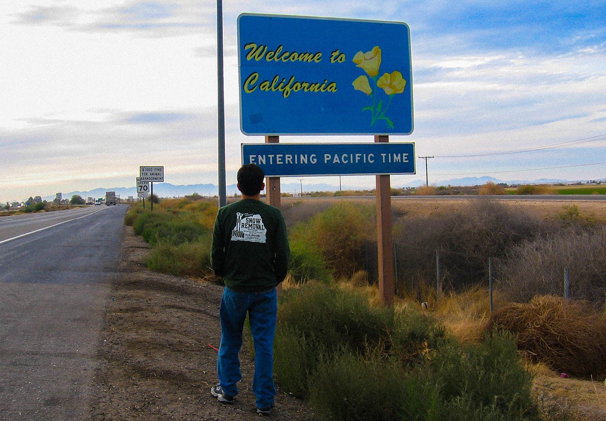 Entering Pacific Time. That time I moved to California | by James A ...
