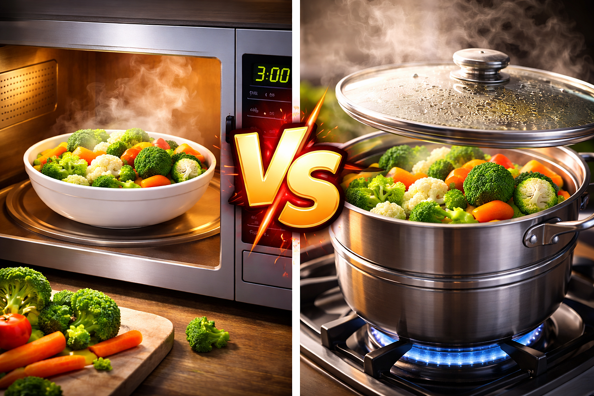 Microwaving vs Steaming Vegetables — Which Cooking Method Actually ...