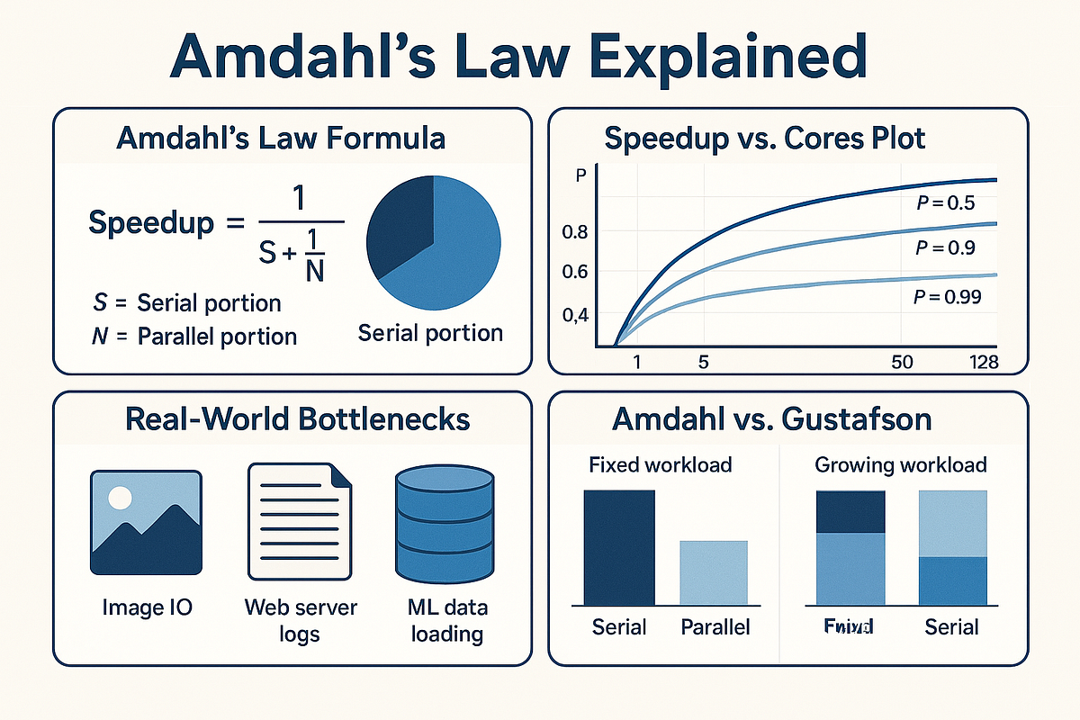 Amdahl’s Law Explained: Why More Cores Don’t Always Mean Faster Programs | by Kushan Tharaka ...