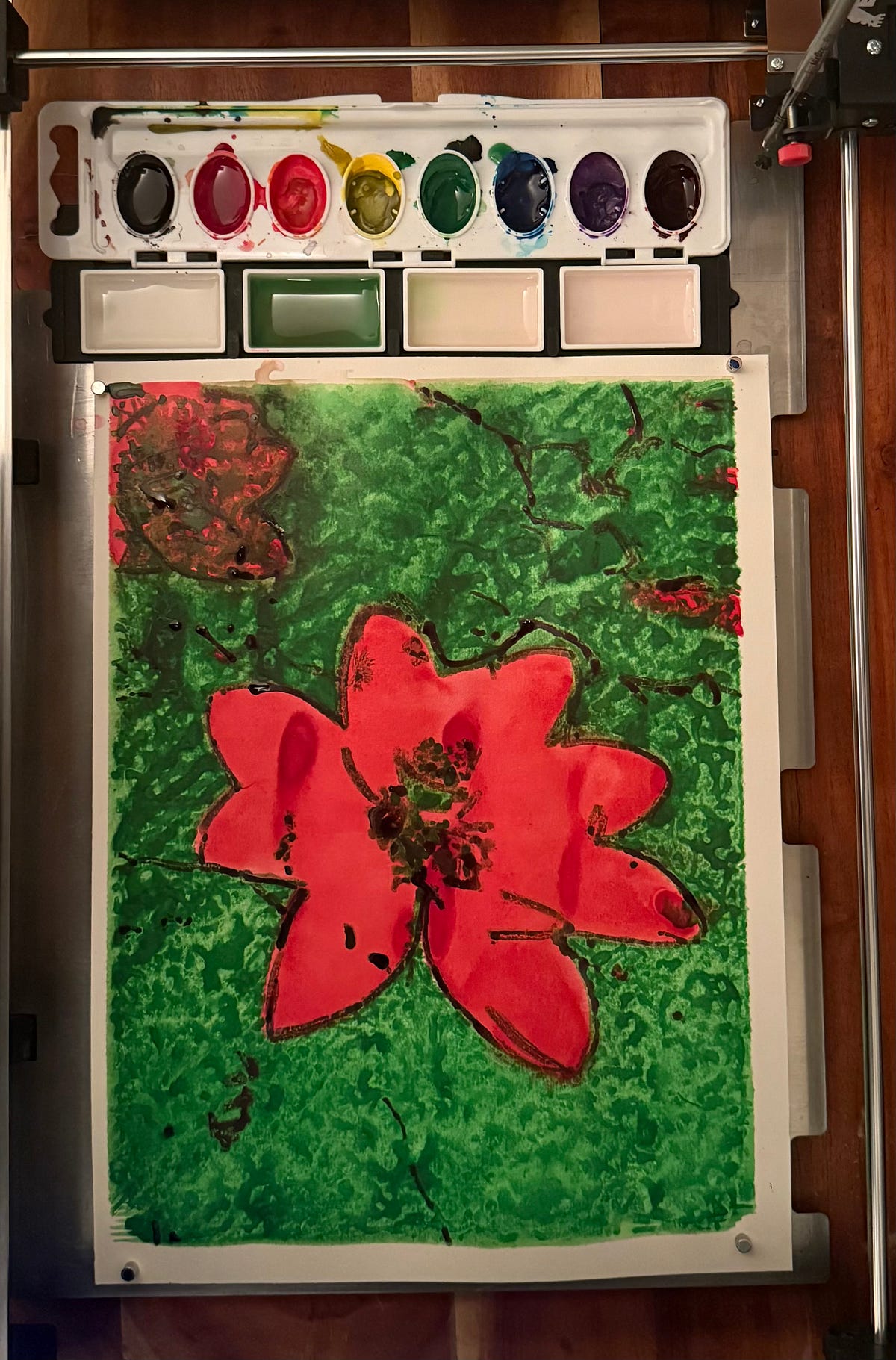 Genuary 2026. Paint moves around, buckles paper… | by Bre Pettis | Medium