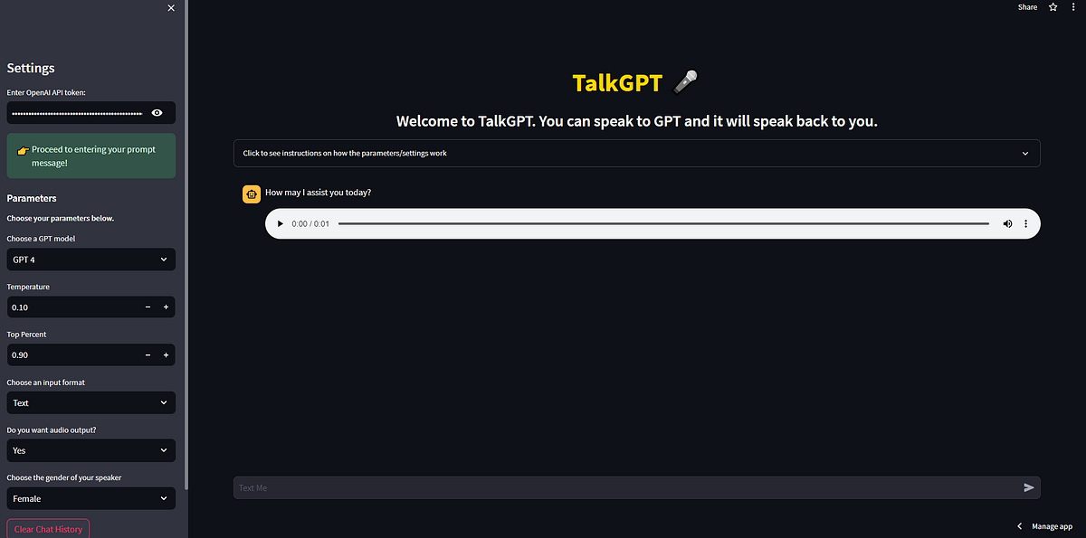 TalkGPT: Voice integration with ChatGPT | by Mubarak Ganiyu | Medium
