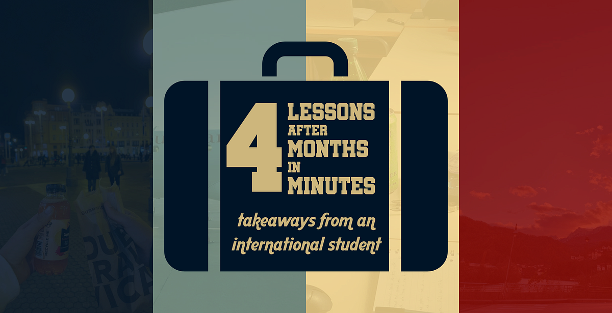 4 lessons after 4 months in 4 minutes: takeaways from my ongoing ...