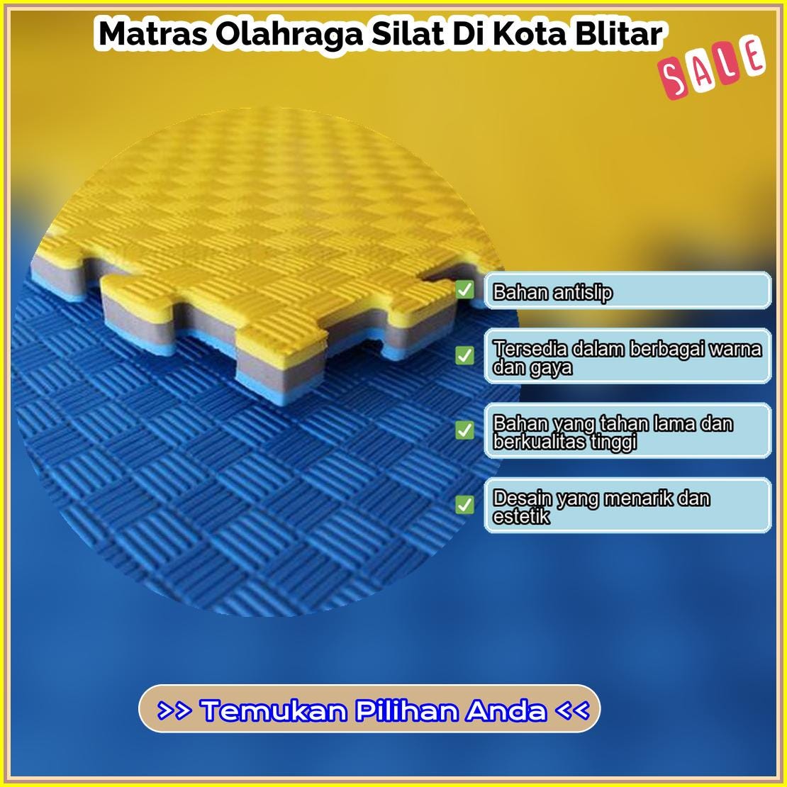 Matras Olahraga Silat Di Kota Blitar - Matras Gulat - Medium