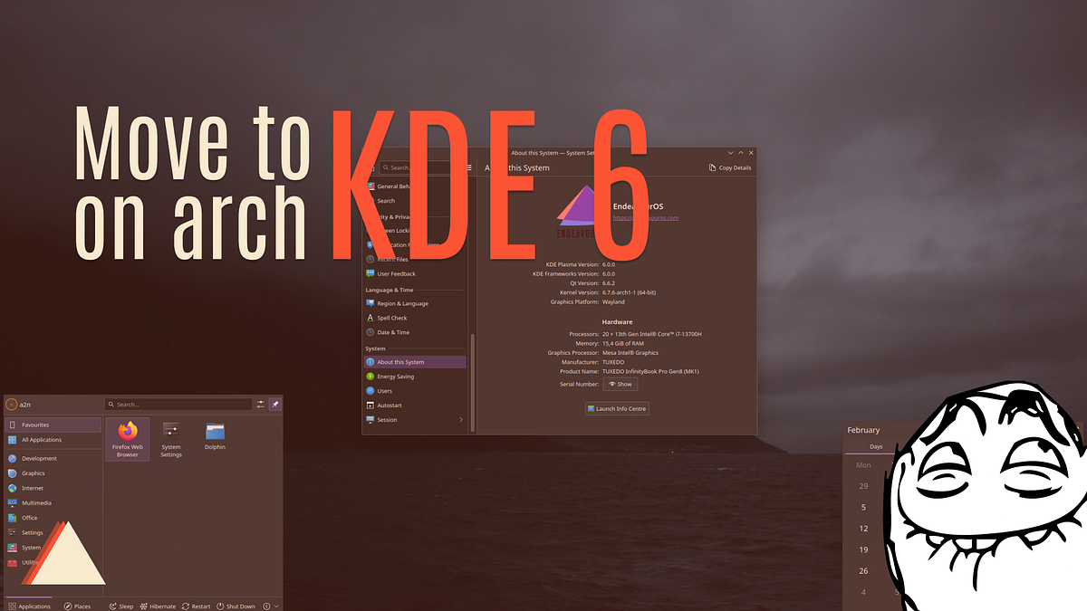 Get KDE plasma 6 on Arch — the one minute setup | by Bouteiller Alan | Medium
