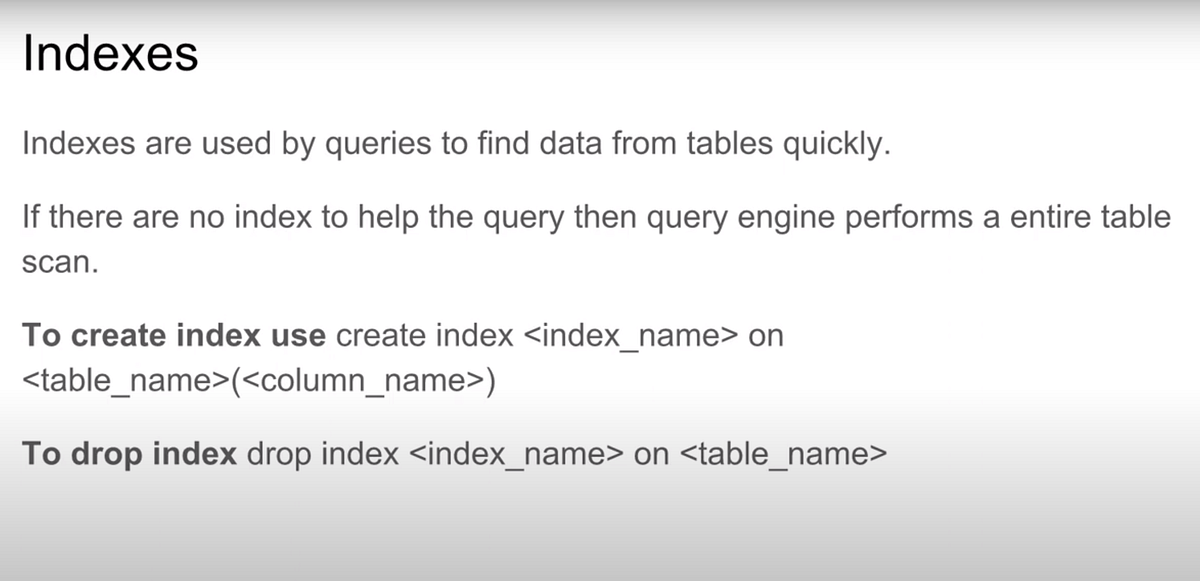 Indexes In SQL - Tejas Pinjarkar - Medium