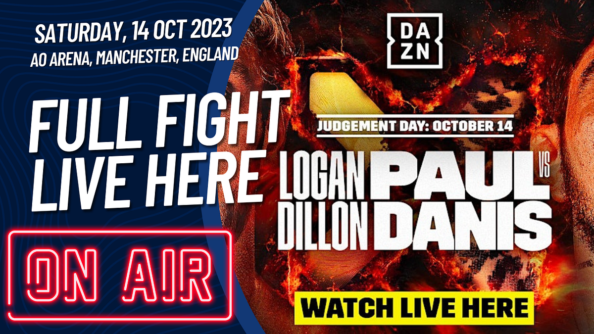 Where To Watch Logan Paul vs Dillon Danis Live stream FREE Fight 14 OCT ...