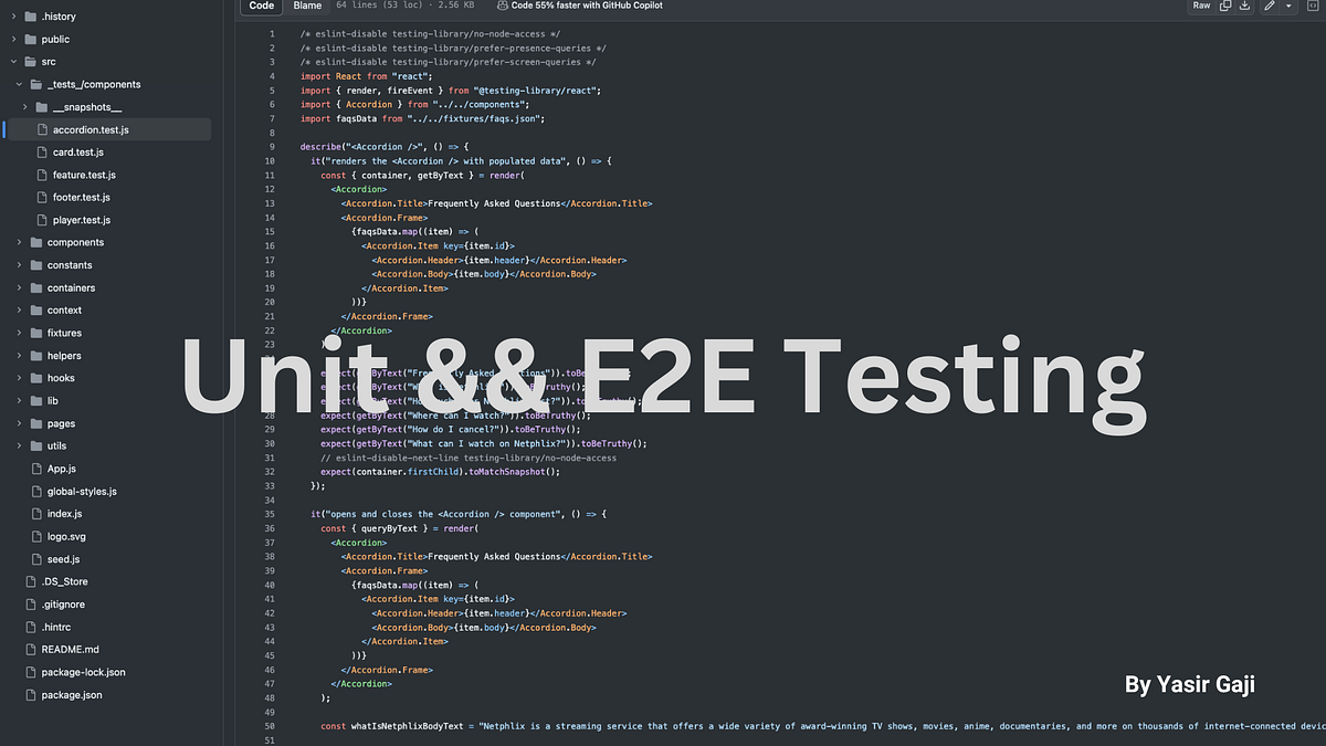 Unit and E2E Testing. Unit Testing: | by Yasir Gaji | Jan, 2024 | Medium