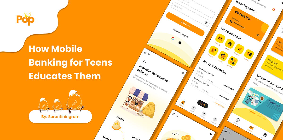 How Mobile Banking for Teens Educates Them— UI/UX Design Case Study ...