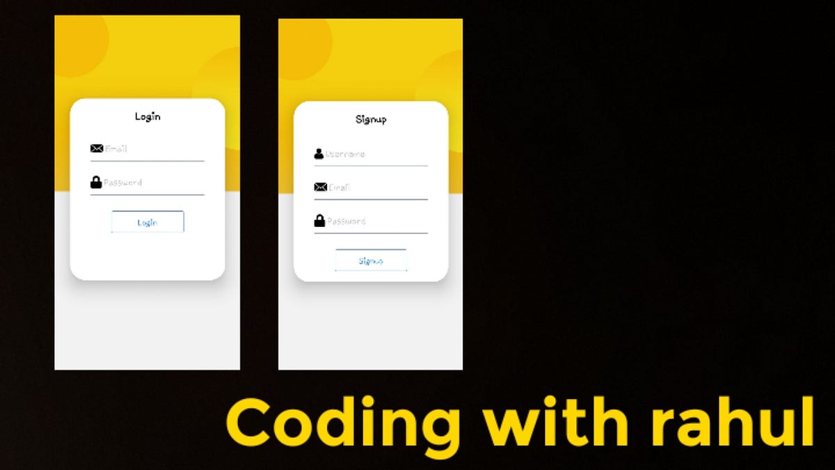 React Native Login & Signup Ui. Hey,Friends it’s my first blog! so hope ...