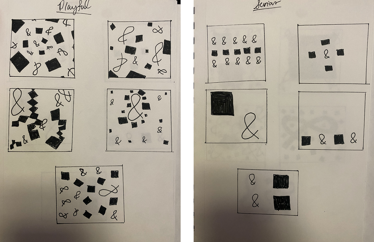 Project 2: Gestalt Principles. Phase 1: Initial Sketching | by Samantha ...